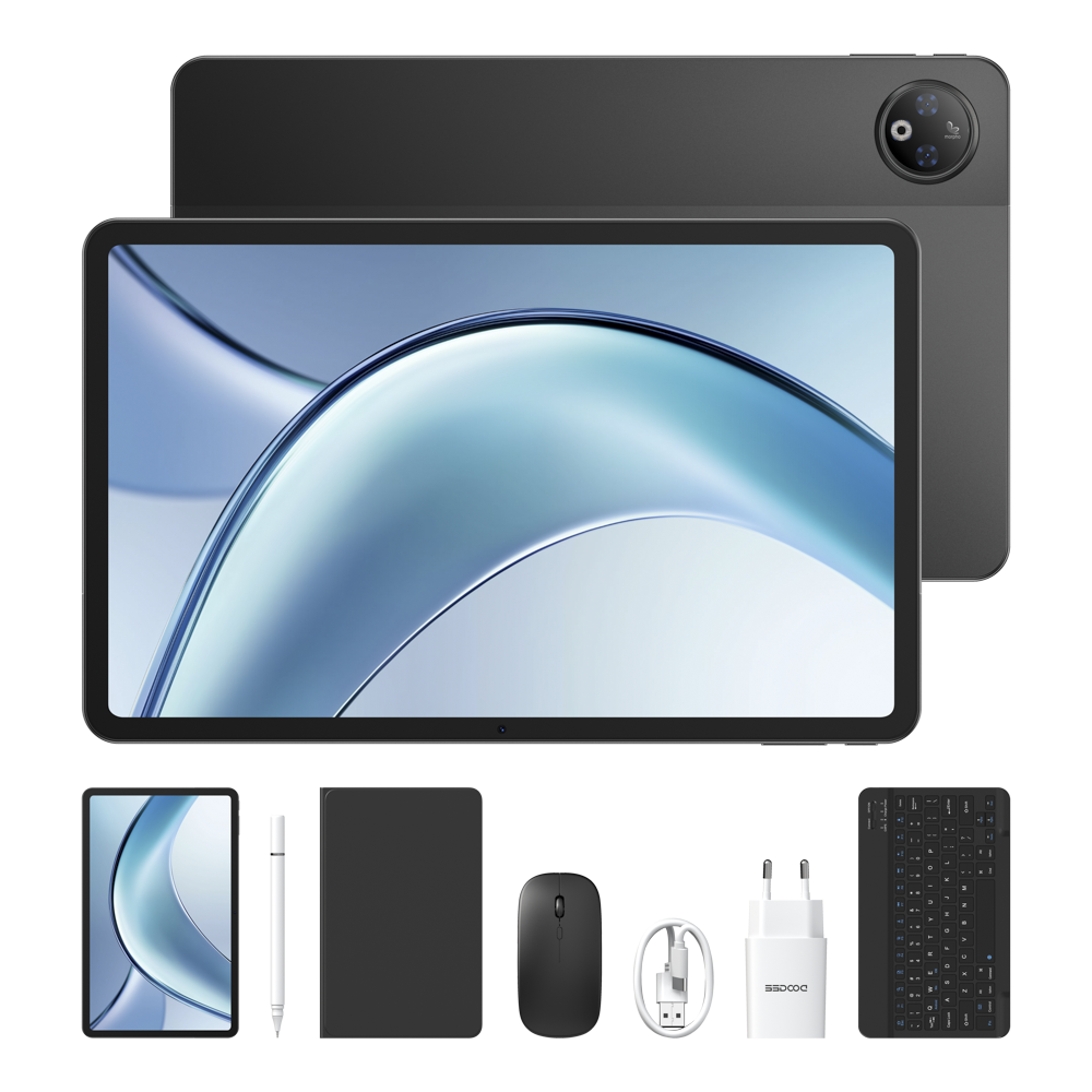 DOOGEE Tableta V Pad 5G de 12'' con pantalla ultranítida de 2.4K y And